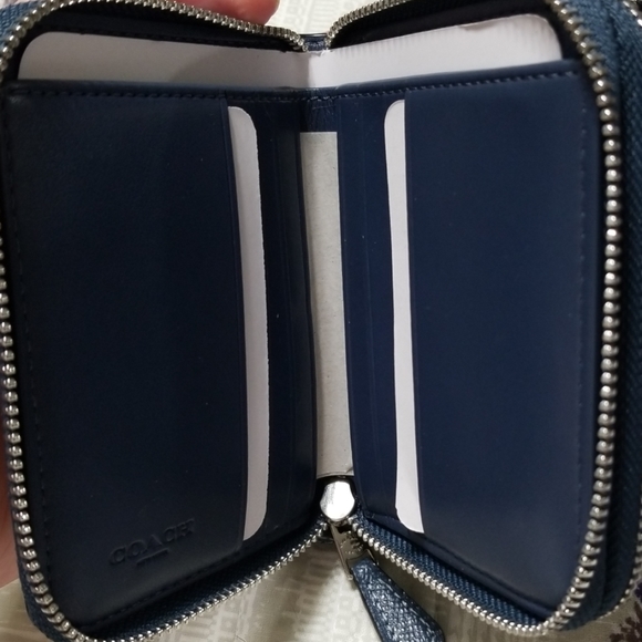 Coach | Bags | Coach Leather Rainbow Double Zip Around Wallet | Poshmark